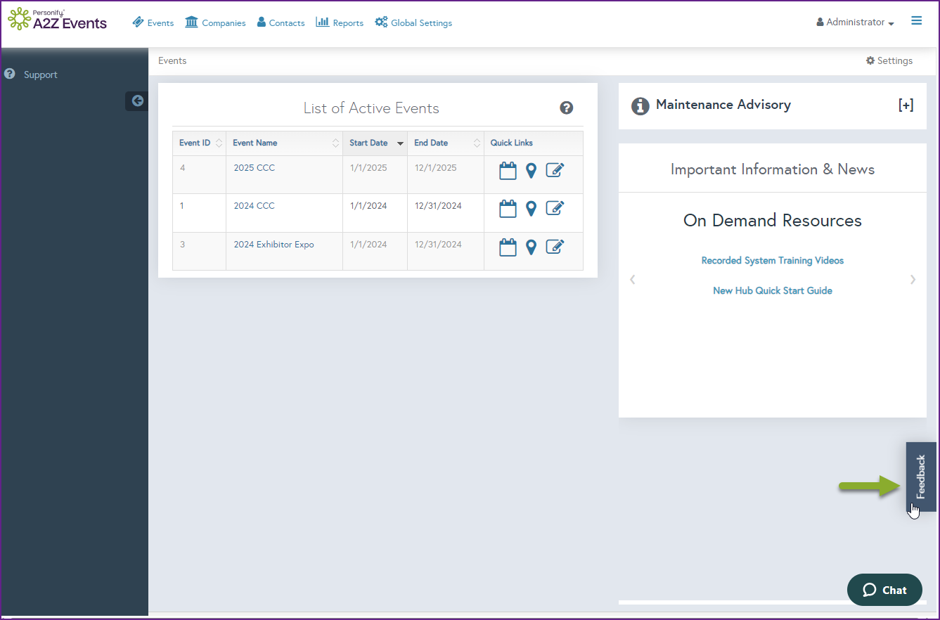 Feedback Dashboard – A2Z